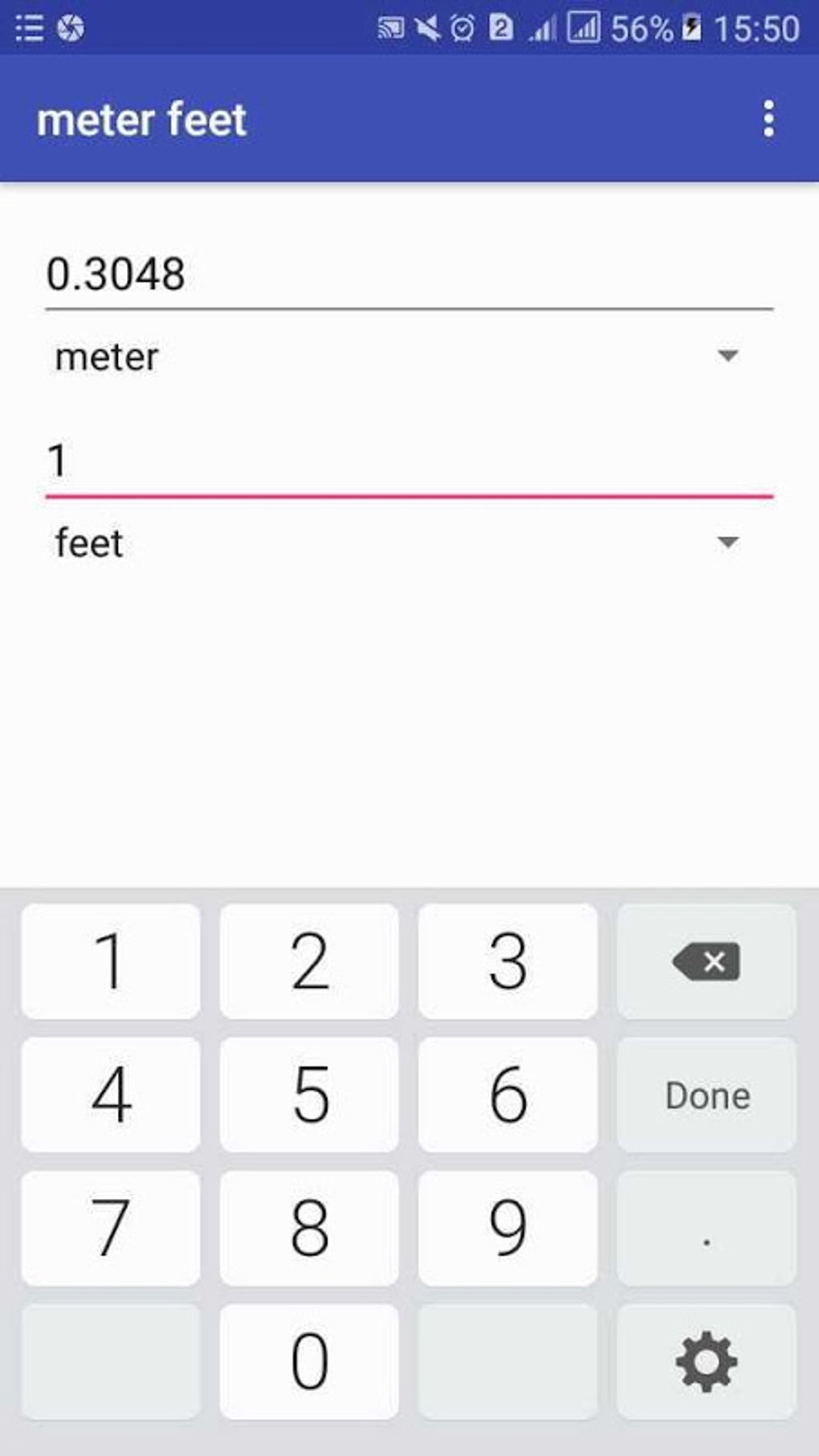 Meters To Feet To Inches Distance Converter APK Android 