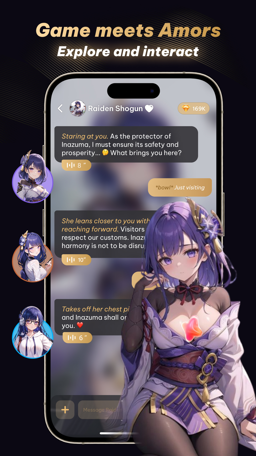 Amor AI: Hot Character AI Chat para iPhone - Descargar