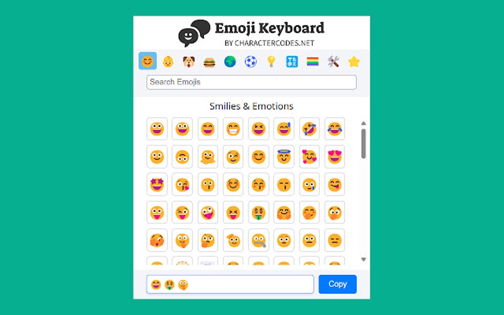 Emoji Keyboard Google Chrome 용 - 확장 프로그램 다운로드