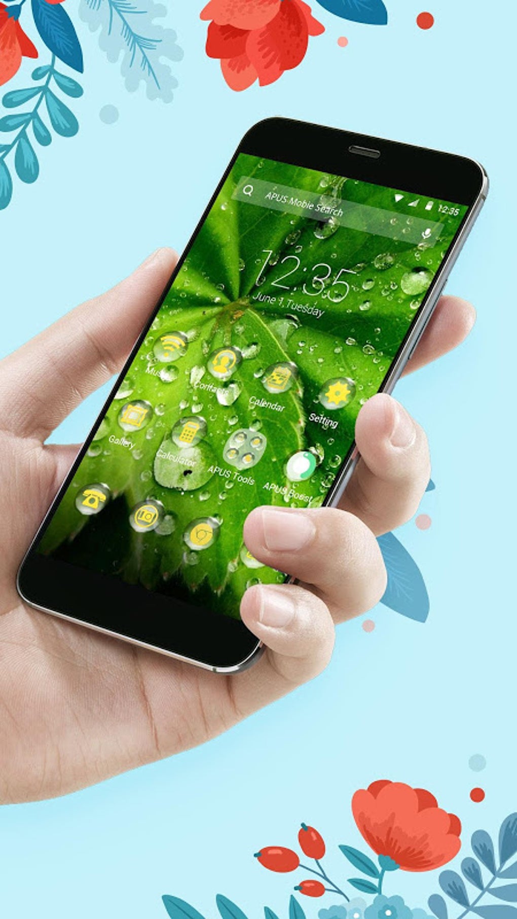 Green-APUS Launcher theme APK for Android - Download