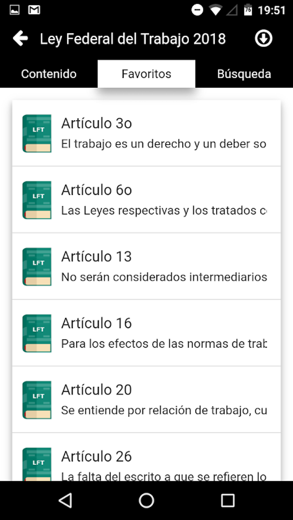 Ley Federal del Trabajo APK para Android - Descargar