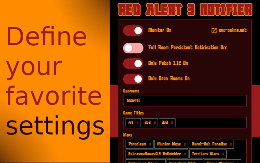 Red Alert 3 Notifier for Google Chrome - Extension Download