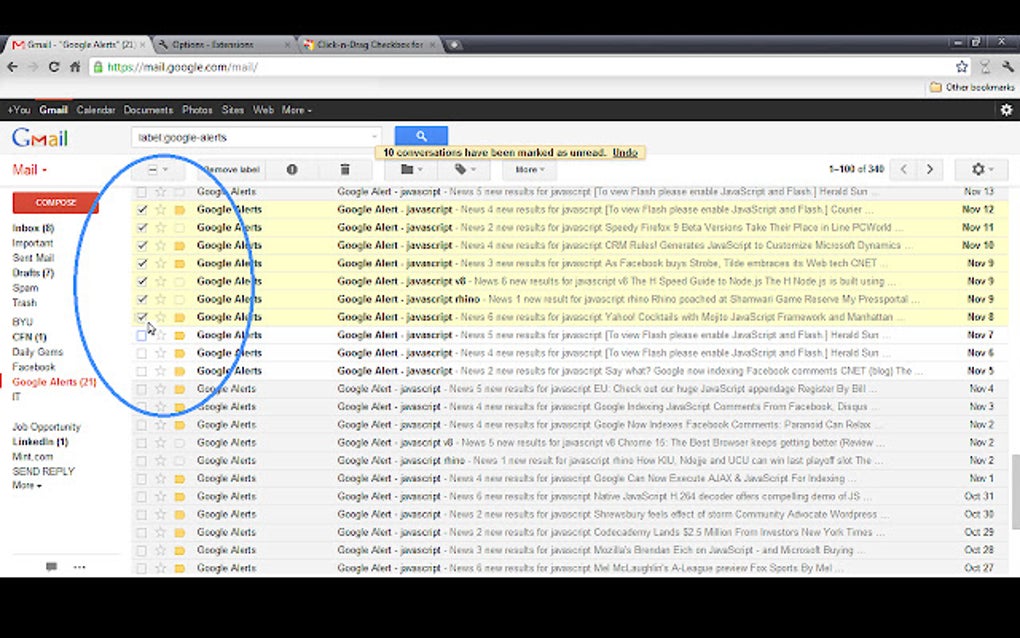 Smooth Checkbox for Gmail™ for Google Chrome - Extension Download