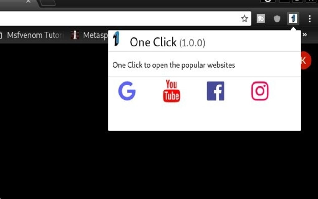 One Click Google Chrome 용 - 확장 프로그램 다운로드