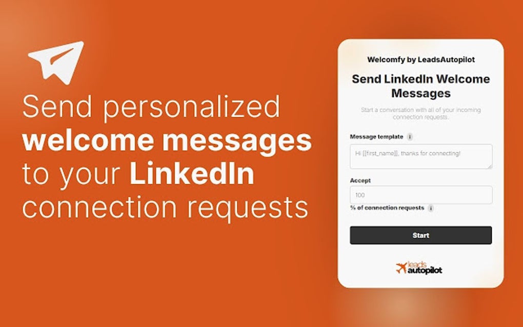 Welcomfy - Send LinkedIn Welcome Messages for Google Chrome - Extension ... Welcomfy - Send LinkedIn Welcome Messages for Google Chrome - Extension ...