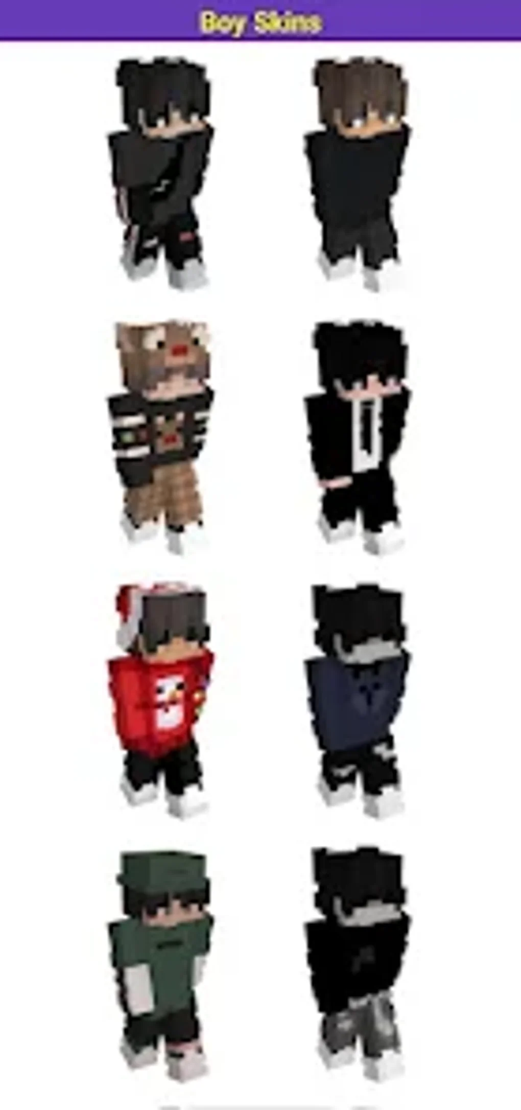 Android 용 Boy Skins For Minecraft - 다운로드