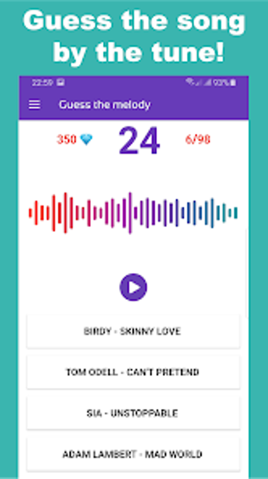Guess the Song สำหรับ Android - ดาวน์โหลด
