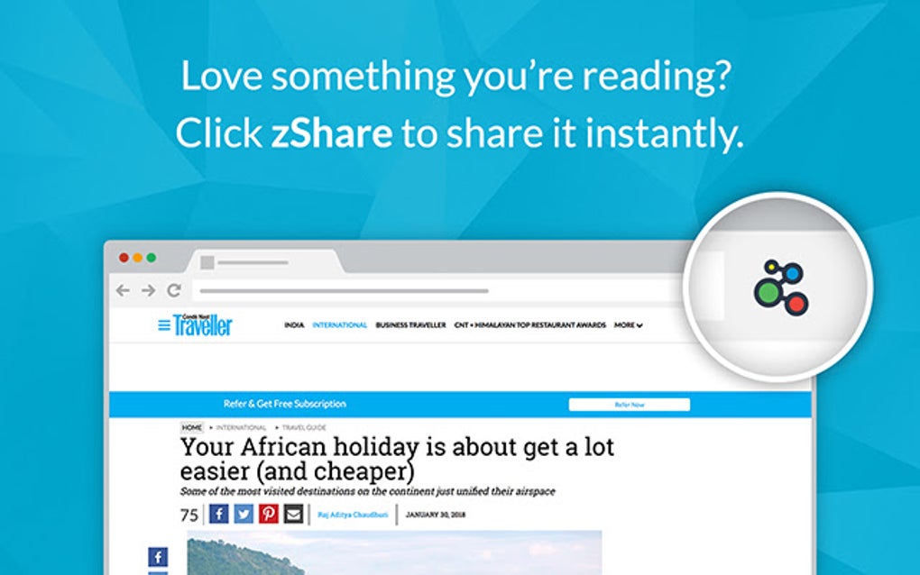 zShare for Google Chrome - Extension Download