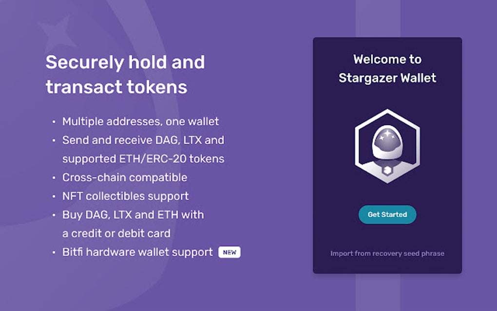 Stargazer Wallet Google Chrome 용 - 확장 프로그램 다운로드