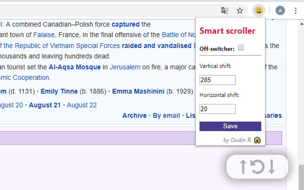 Smart Scroll Polissa para Google Chrome - Extensión Descargar
