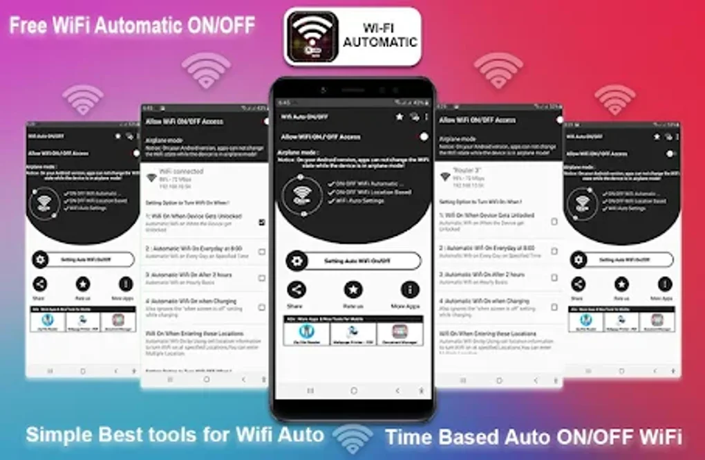 Wifi Auto - Wifi Auto ONOFF para Android - Descargar