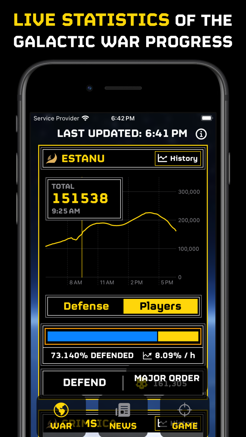 War Monitor for Helldivers 2 para iPhone - Descargar