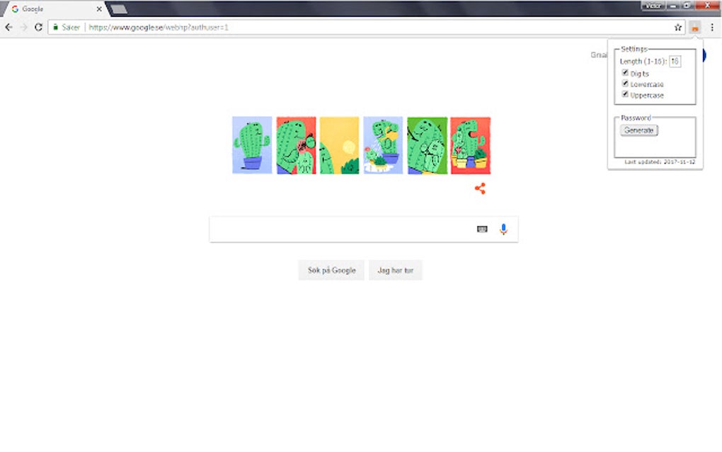 Password Generator para Google Chrome - Extensión Descargar