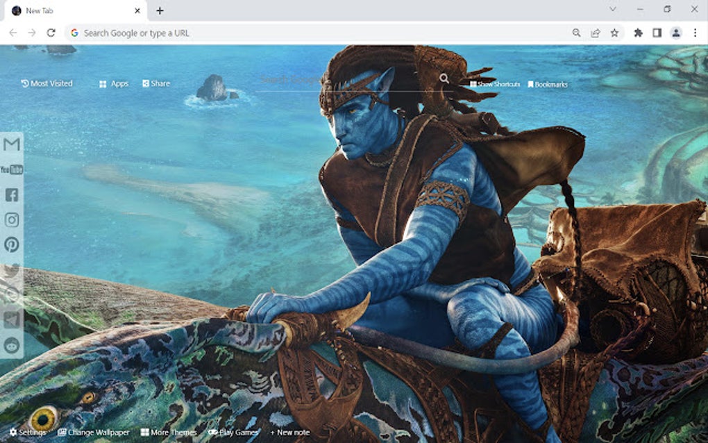 Avatar The Way of Water Wallpaper для Google Chrome - Расширение Скачать