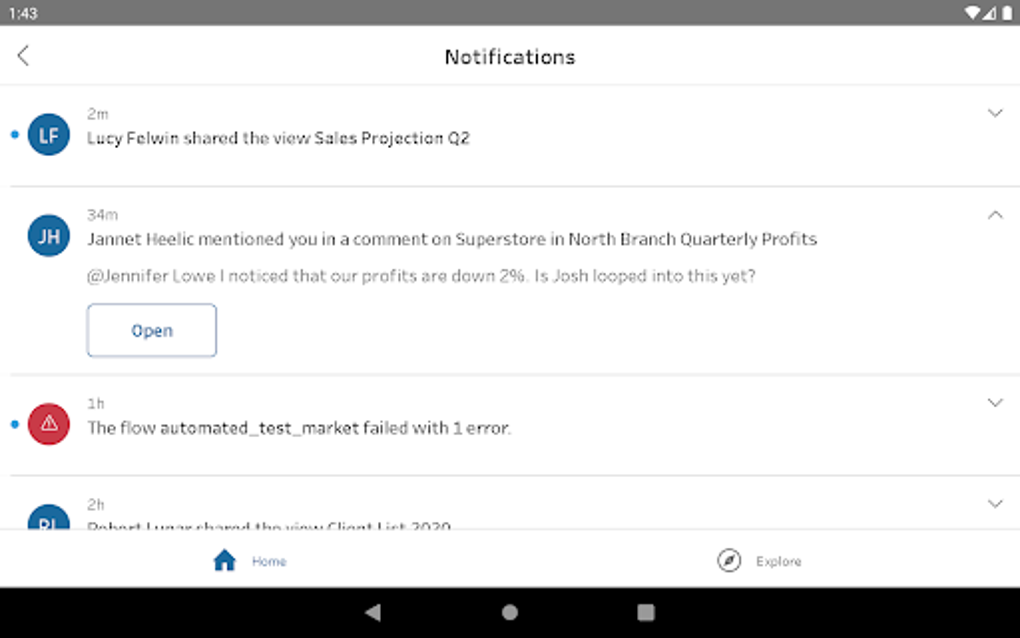 Tableau Mobile para Android - Descargar