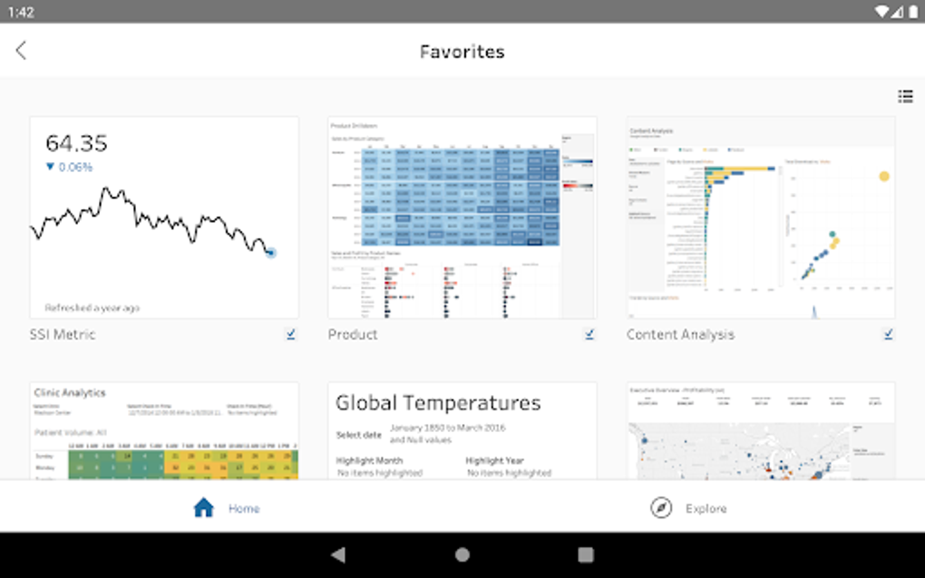 Tableau Mobile para Android - Descargar