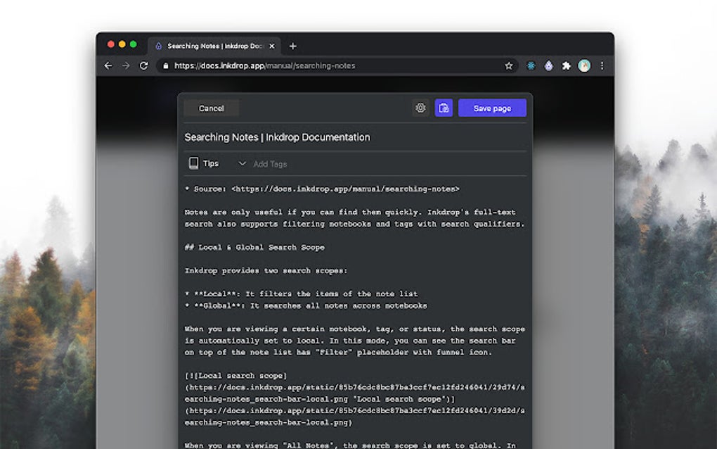Inkdrop Web Clipper for Google Chrome - Extension Download