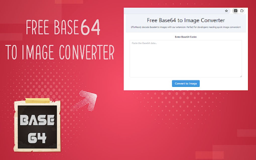 Free Base64 to Image Converter para Google Chrome - Extensión Descargar