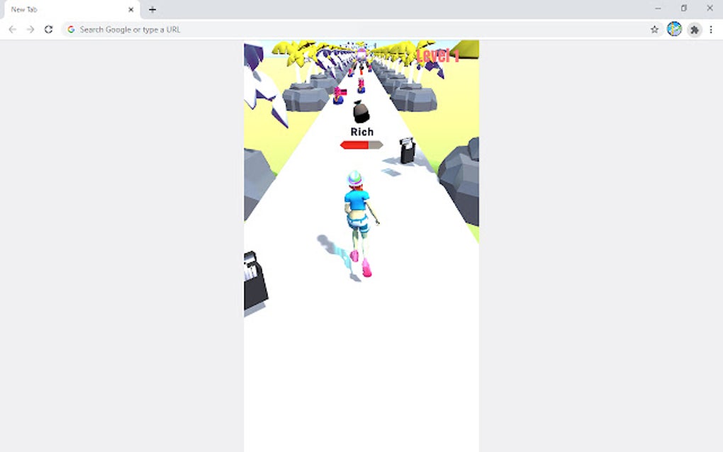 Fashion Style Run 3D Game para Google Chrome - Extensión Descargar