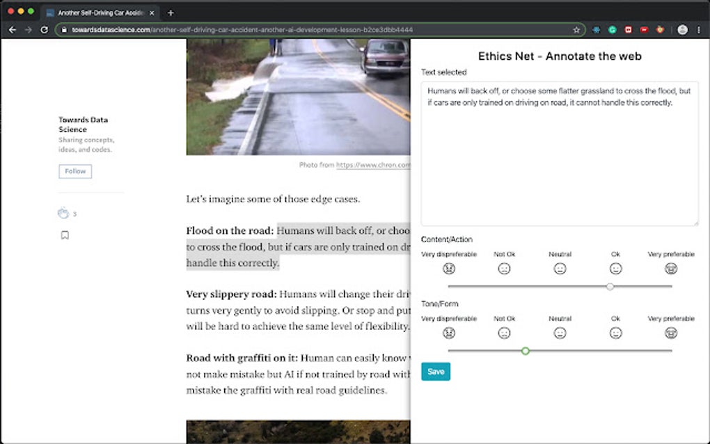 EthicsNet for Google Chrome - Extension Download