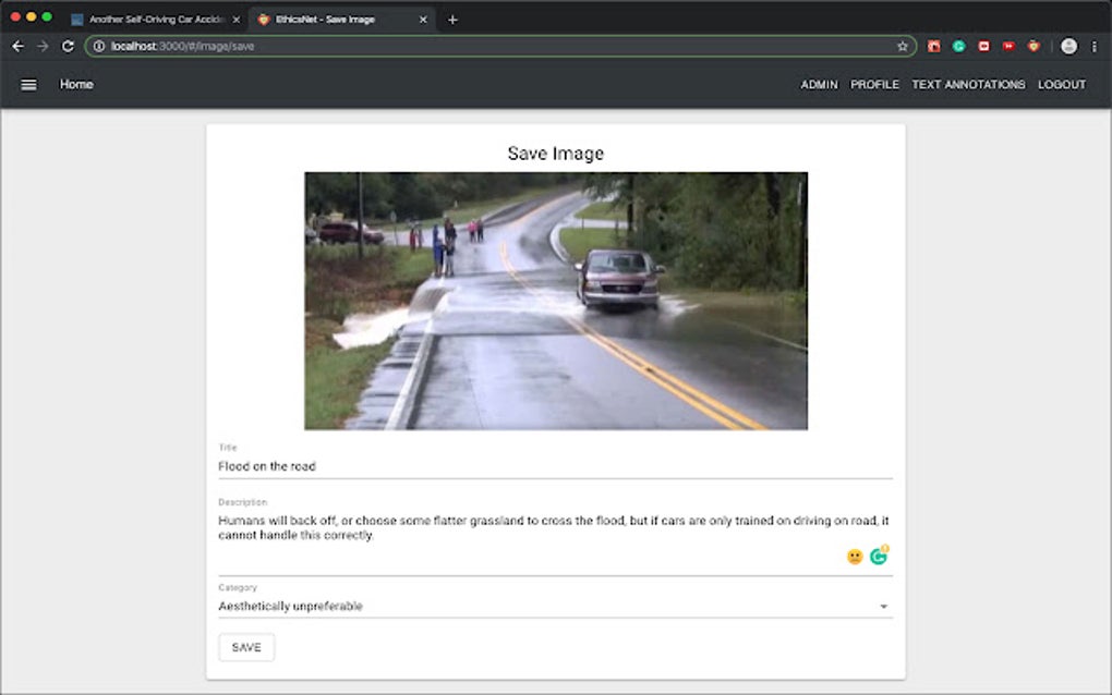 EthicsNet for Google Chrome - Extension Download