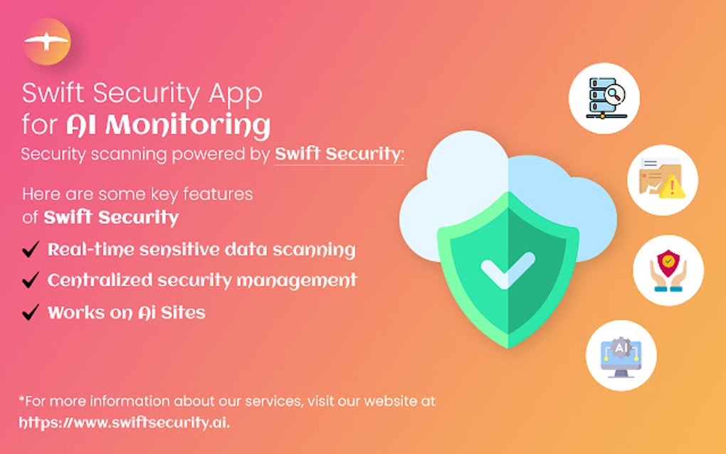 Swift Security app for monitoring AI para Google Chrome - Extensión Descargar