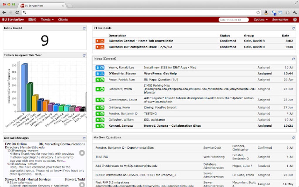 BU ServiceNow pour Google Chrome - Extension Télécharger