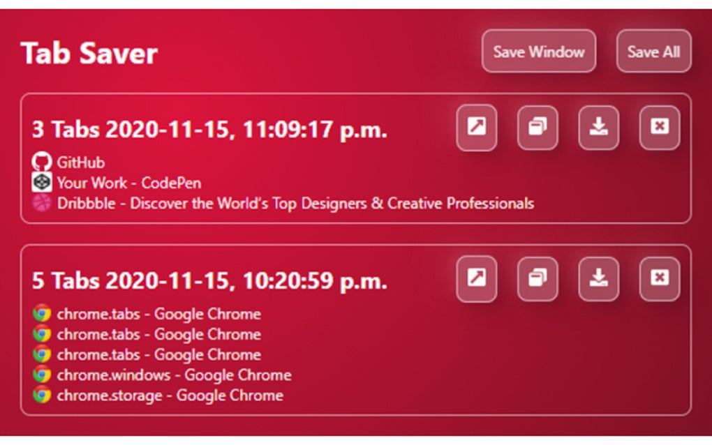 Tab Saver for Google Chrome - Extension Download