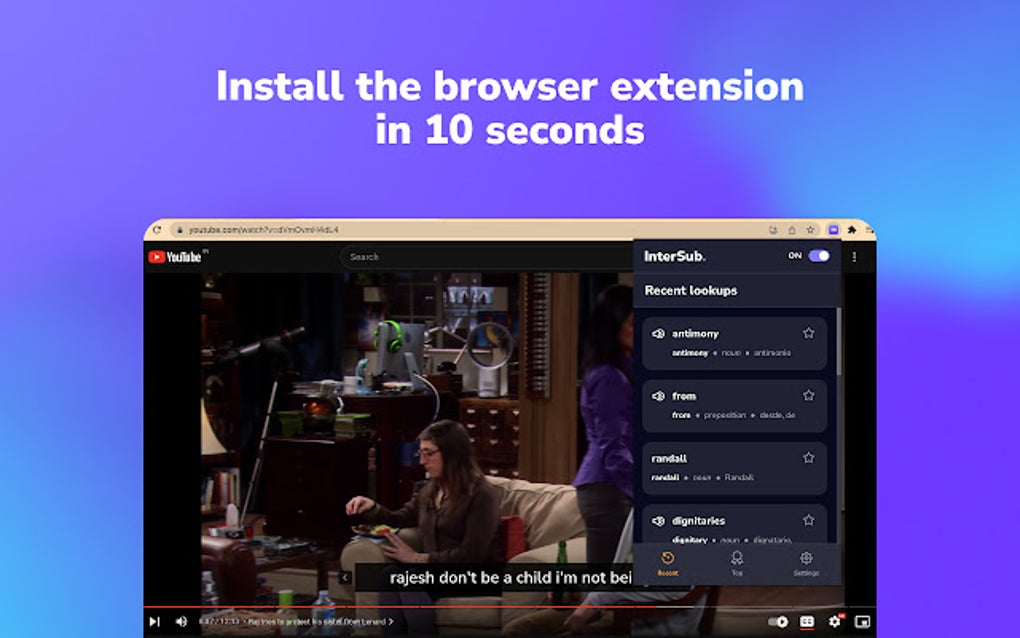 InterSub: Learn Languages Watching Videos para Google Chrome ... InterSub: Learn Languages Watching Videos para Google Chrome ...