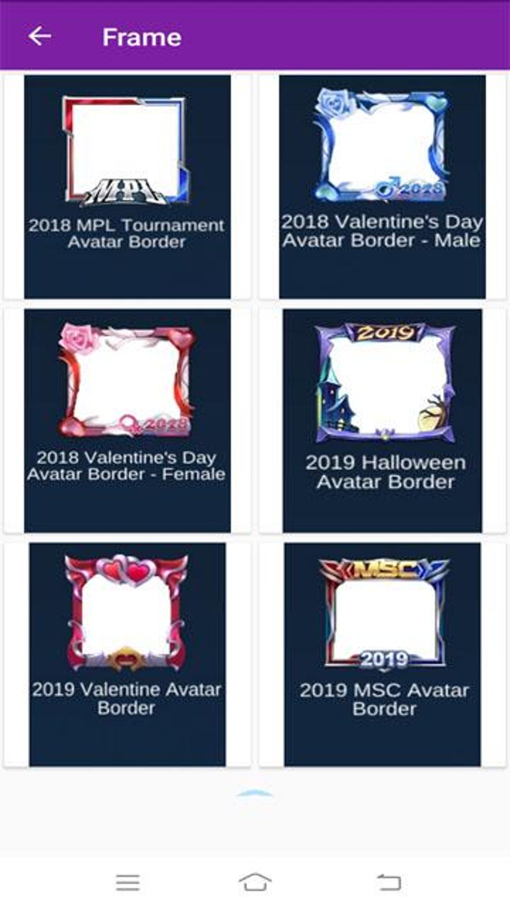 ML Avatar Frame Guide APK for Android - Download