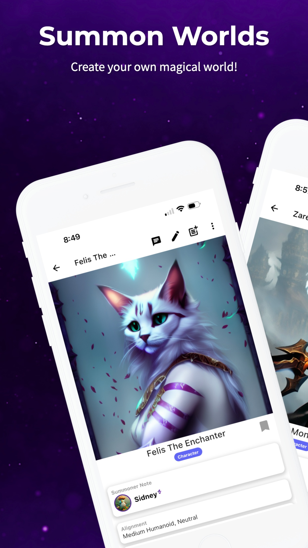 Summon Worlds: Role Playing AI for iPhone - Download