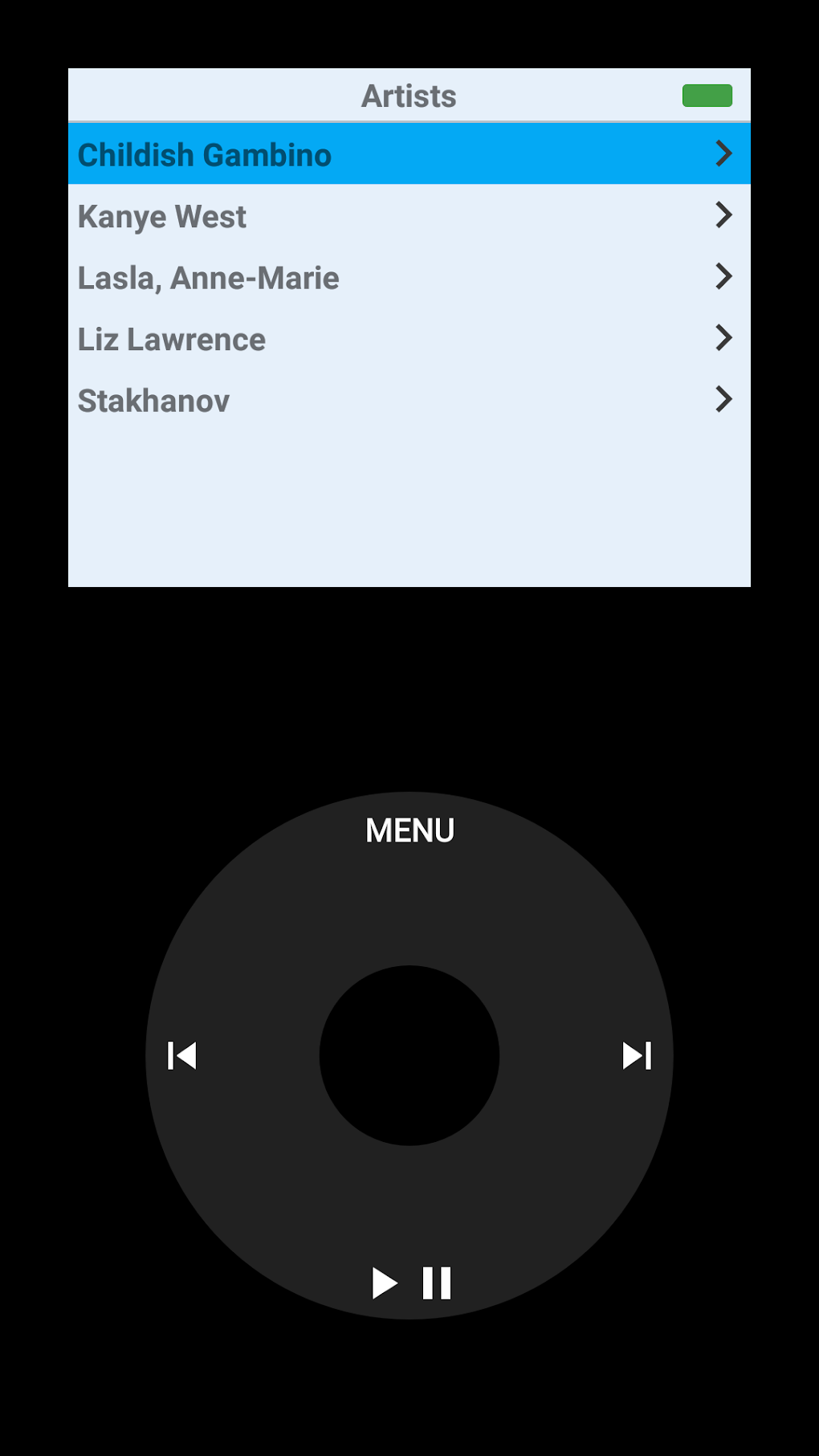 retroPod - Click Wheel Music Player para Android - Descargar