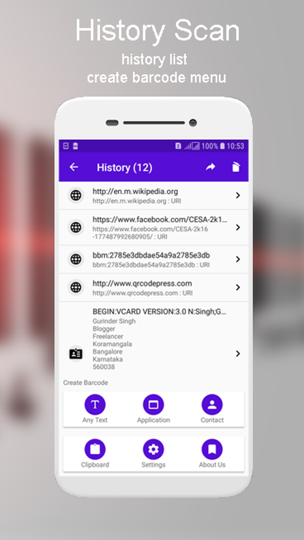 QR Scanner Barcode Generator for Android - Download