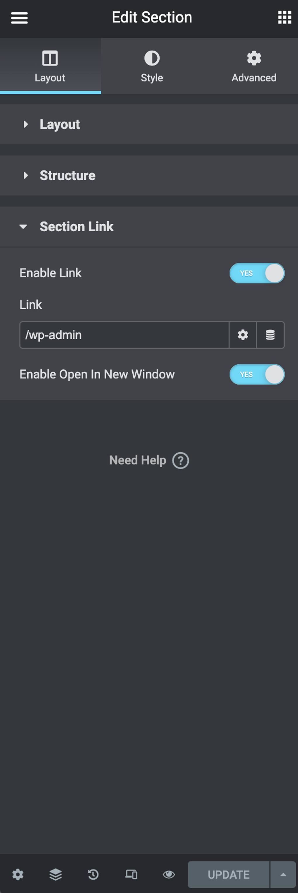 Sections and Columns Link for Elementor for WordPress - Download