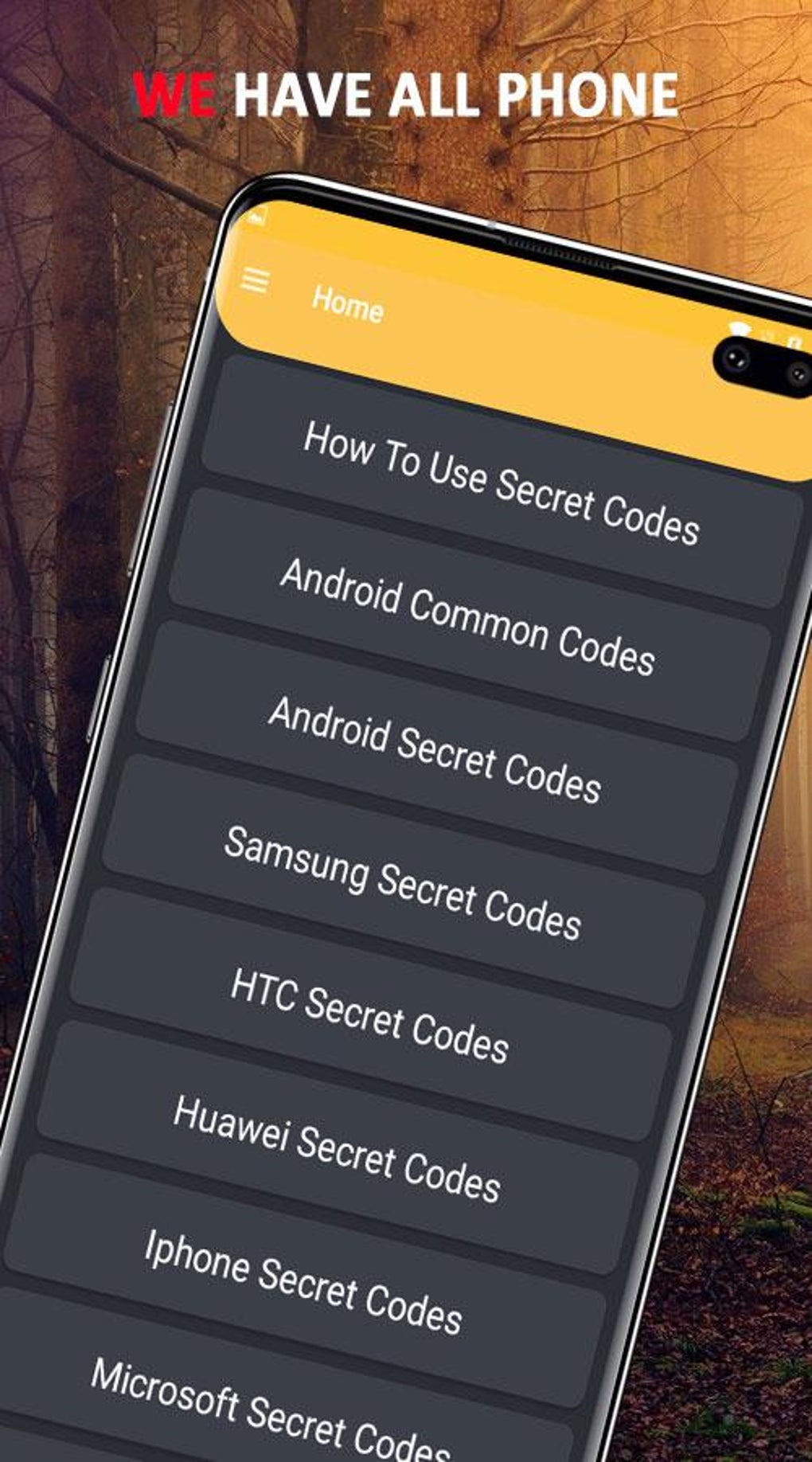 All Mobile Secret Code For Android Download