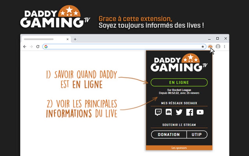 Daddy Gaming TV for Google Chrome - Extension Download
