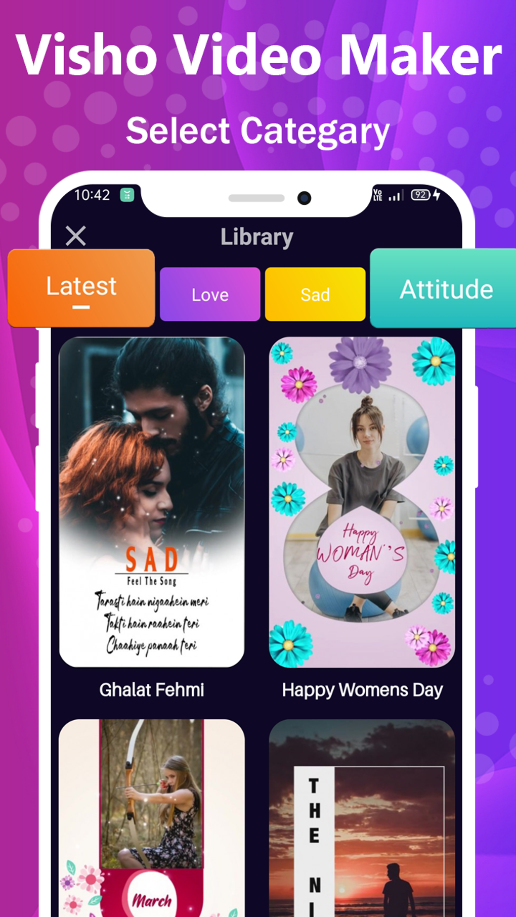 Visho - Video Status Maker para Android - Descargar