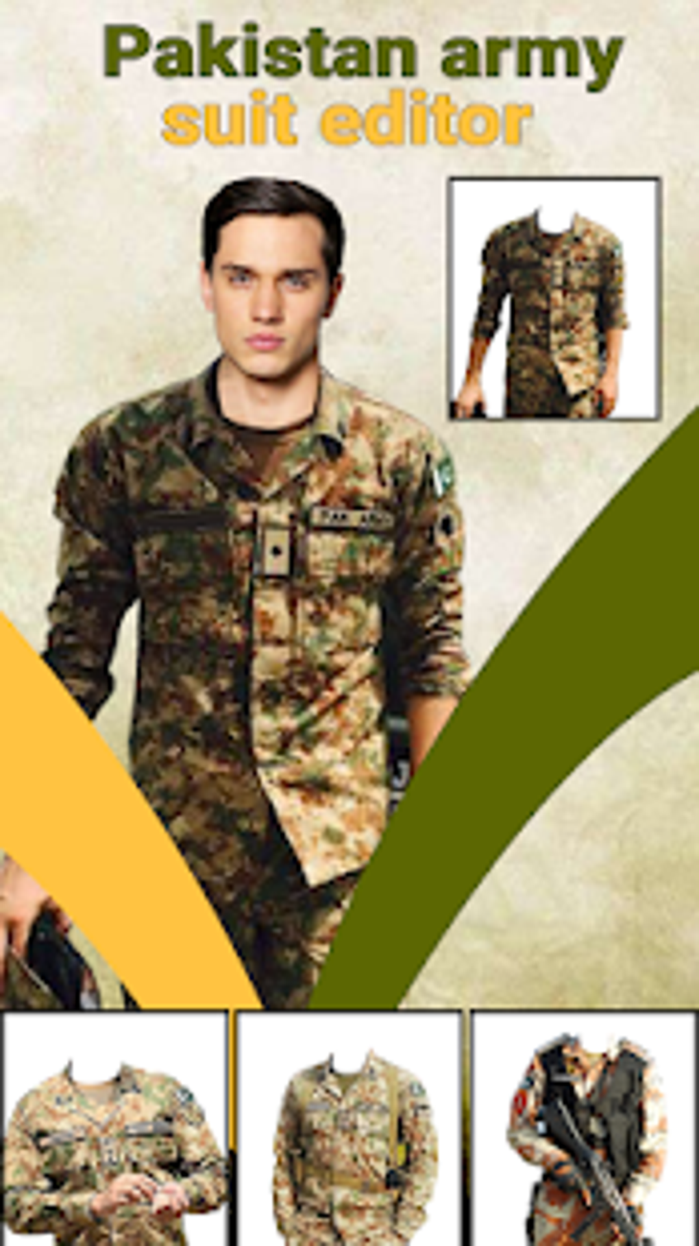 Pak Army Dress Changer: Commando Army Suit Editor for Android - Download