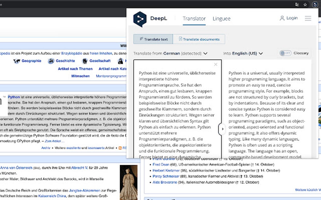 Depth Translator for DeepL Google Chrome 용 - 확장 프로그램 다운로드
