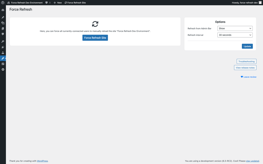 Force Refresh para WordPress - Descargar
