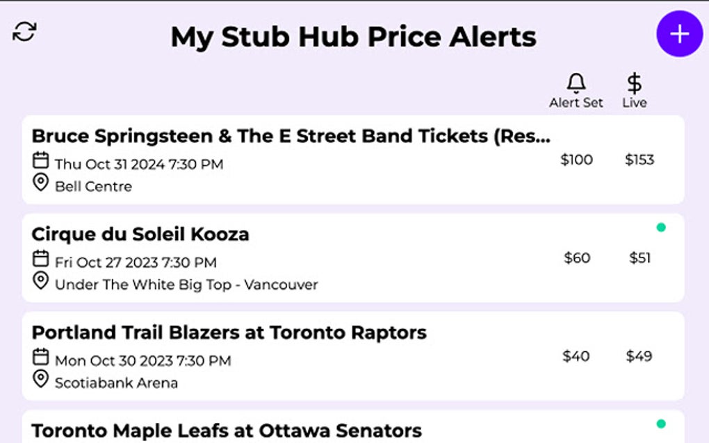 StubHub Price Tracker for Google Chrome - Extension Download