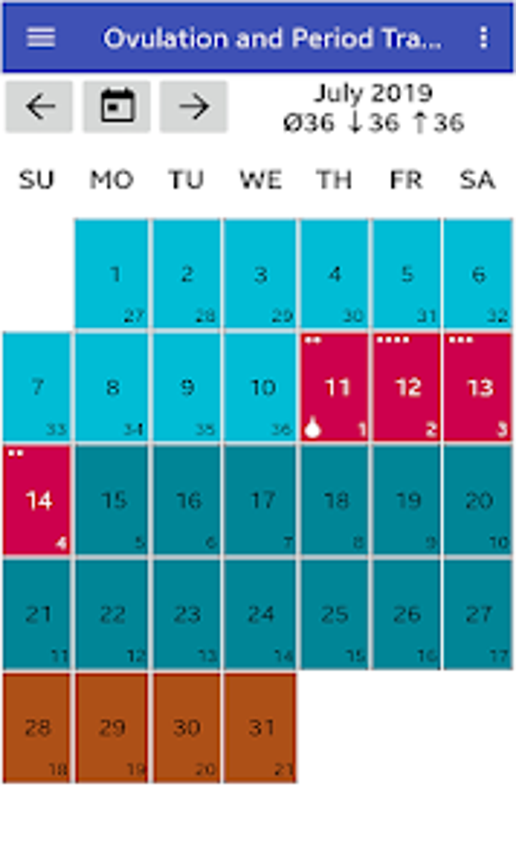 Period Tracker Period Calendar pour Android - Télécharger