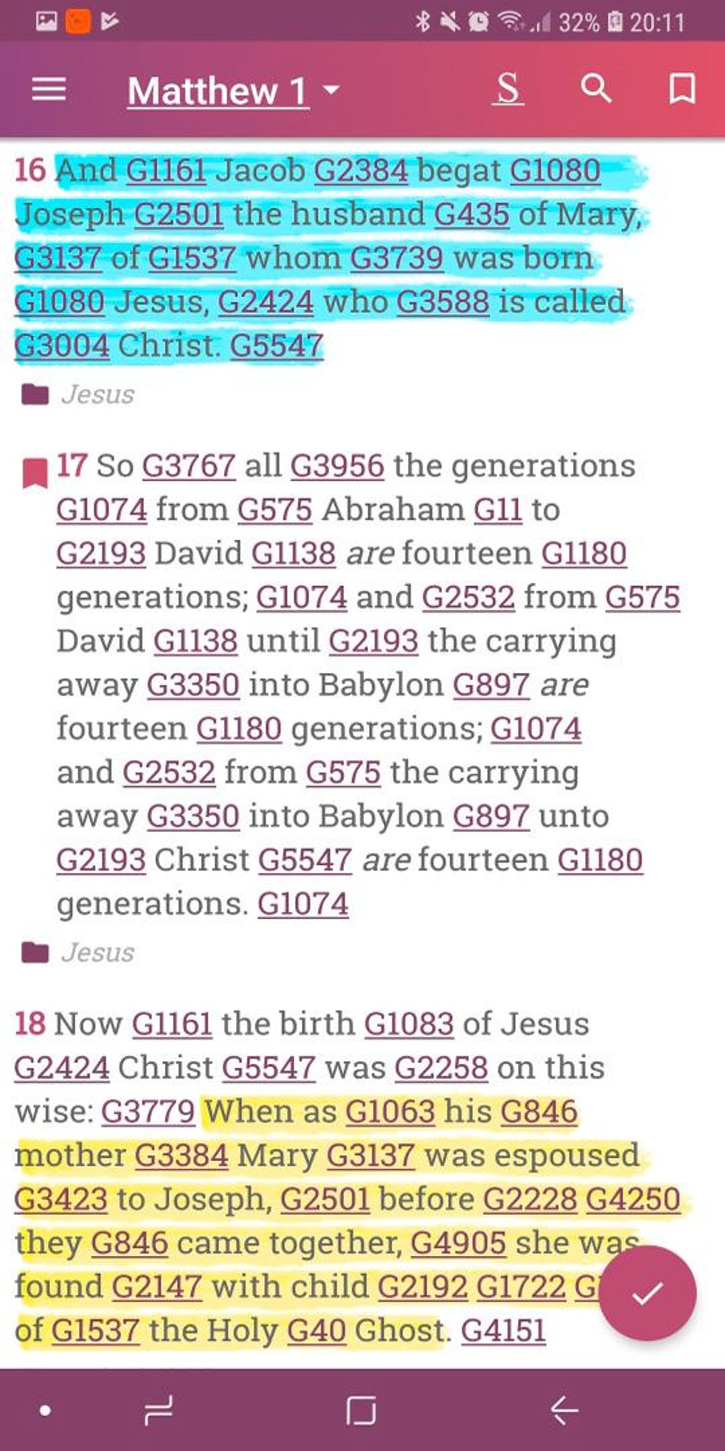KJV Bible with Strongs for Android - Download