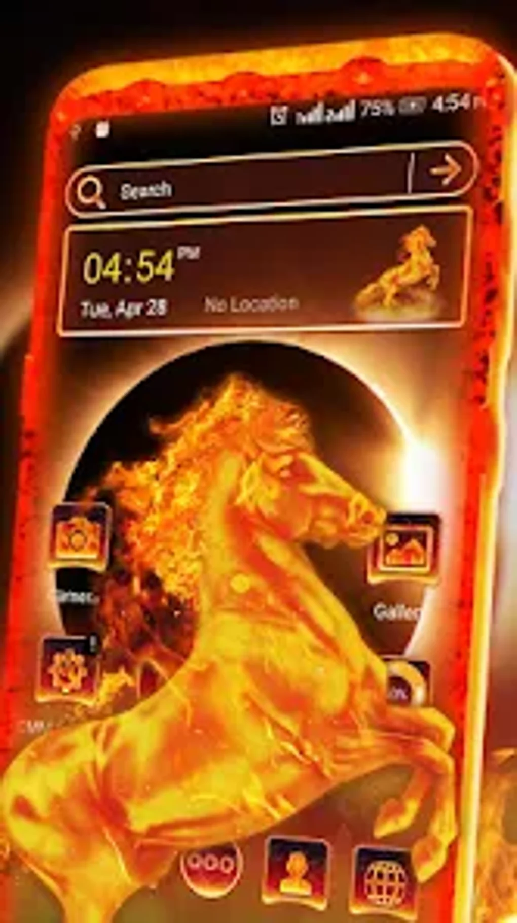 Fire Horse Launcher Theme for Android - Download