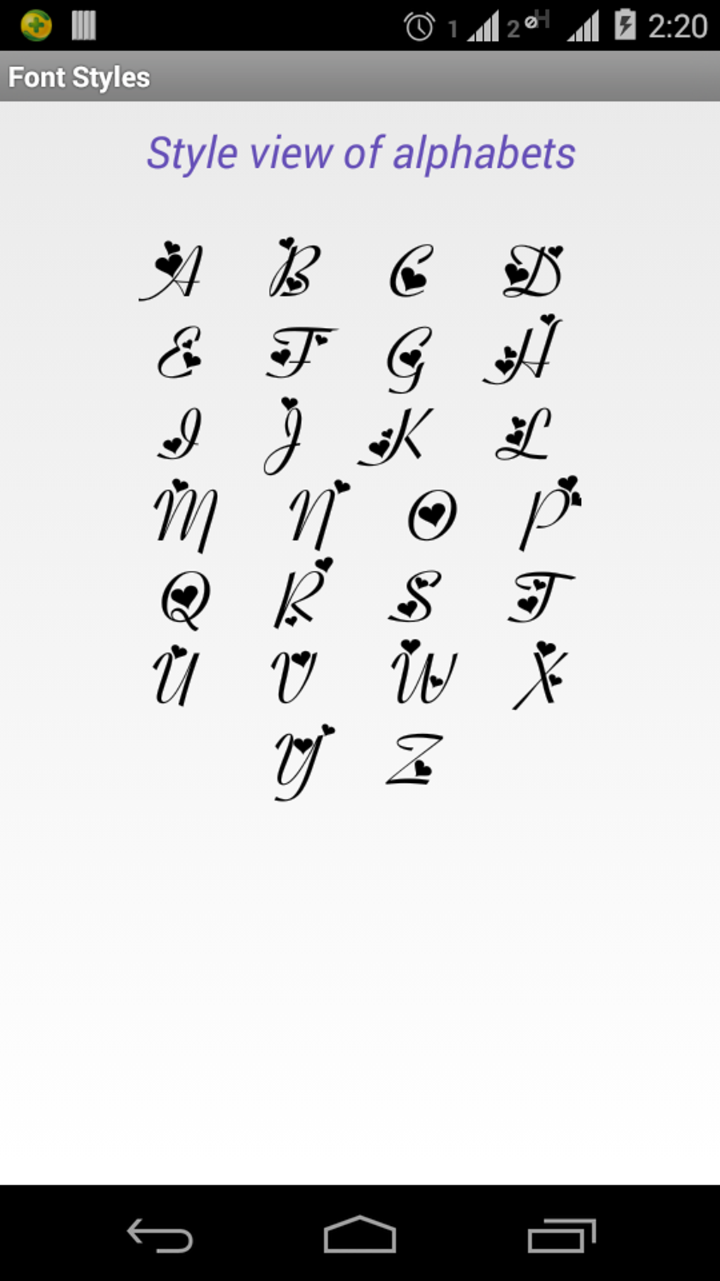 Font Styles APK For Android Download