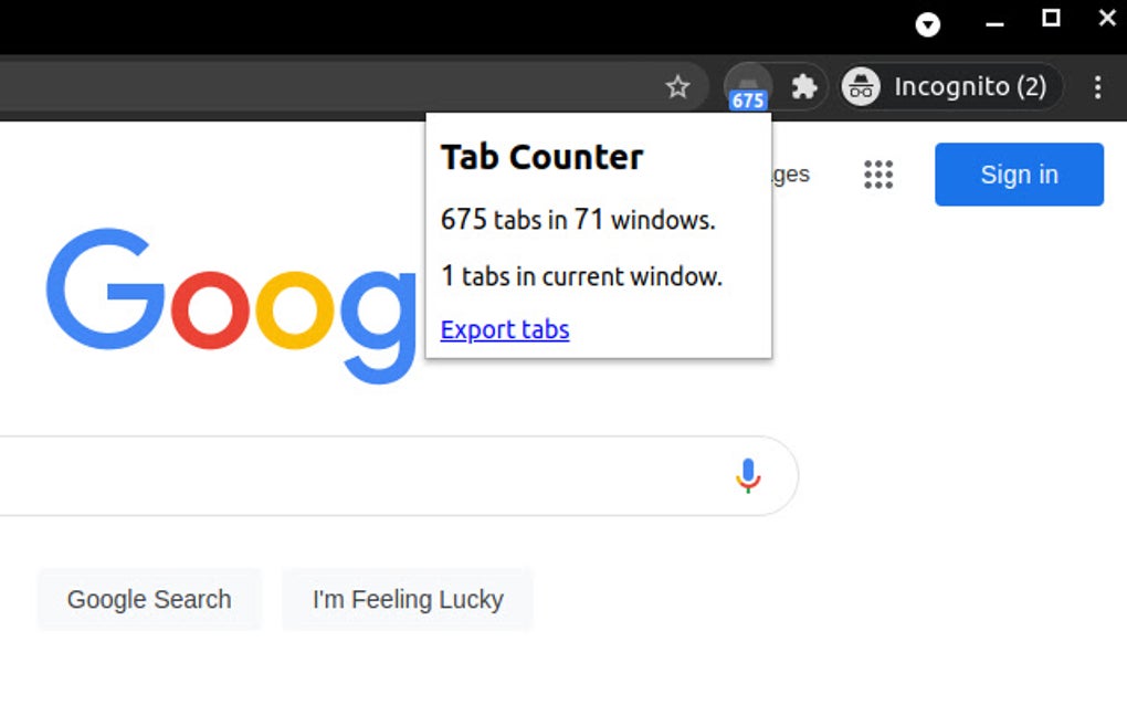 Tab Counter for Google Chrome - Extension Download