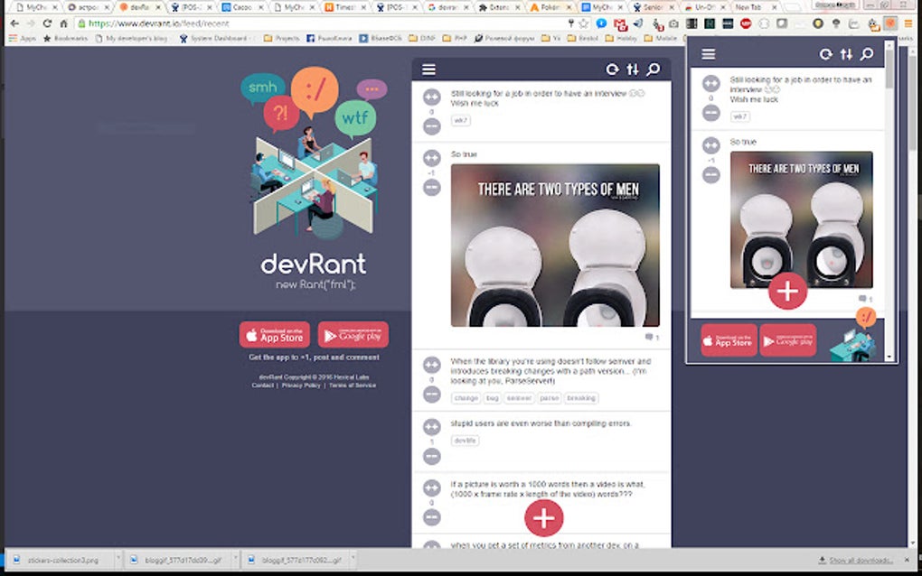 Un-Official devRant Chrome Extansion para Google Chrome - Extensión Descargar