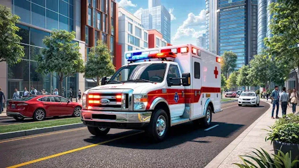 Ambulance Game Driving Sim 3D para Android - Descargar