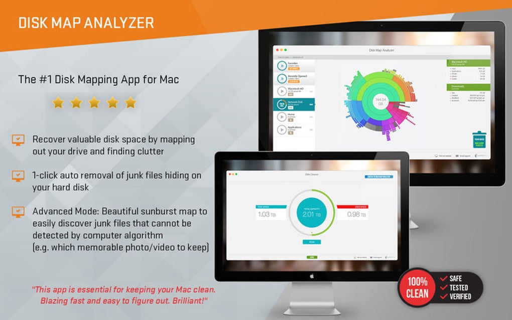 Disk Map Analyzer - 2 in 1 - Clean Your Hard Drive for Mac - Download