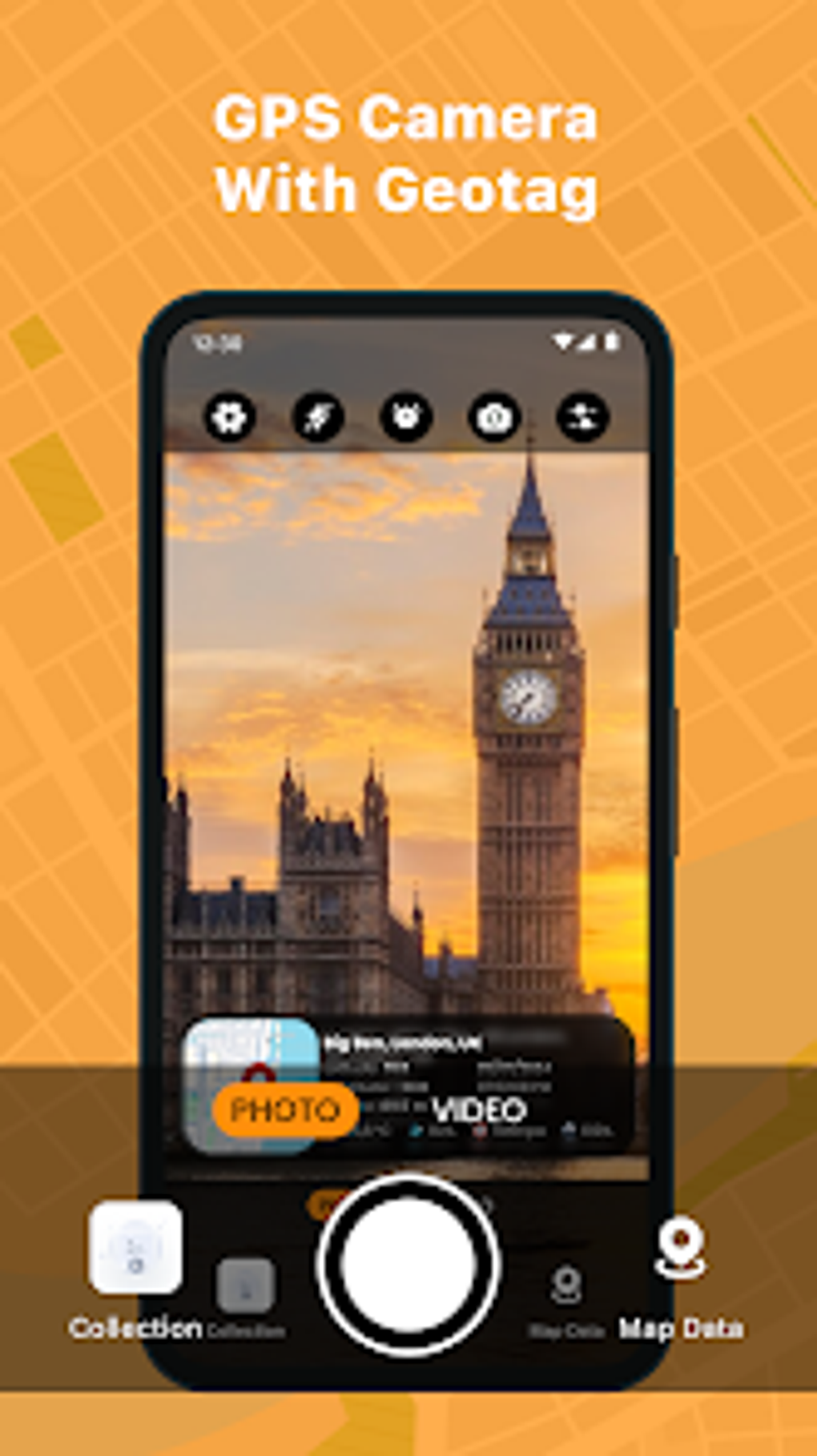 GPS Map Camera Geotag Photos cho Android - Tải về